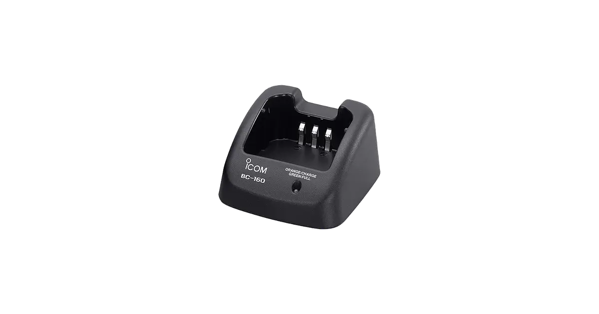 ICOM BC-160 Cuna de carga rápida para BP-232 ICF33G/S/T, ICF