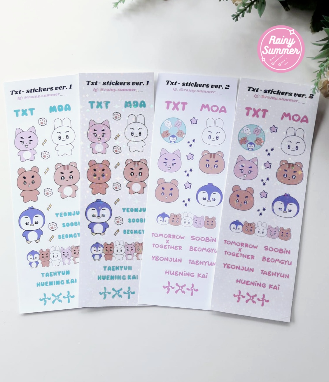 TXT (TOMORROW x TOGETHER) - STICKERS PERSONAJES MALBBO