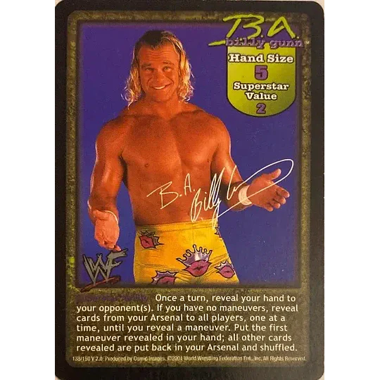B.A. Billy Gunn Superstar Card