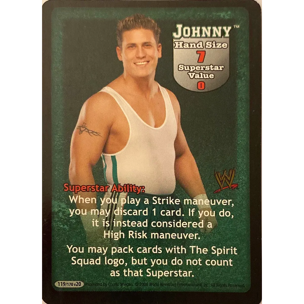 Johnny Superstar Card | Ready 2 Fight
