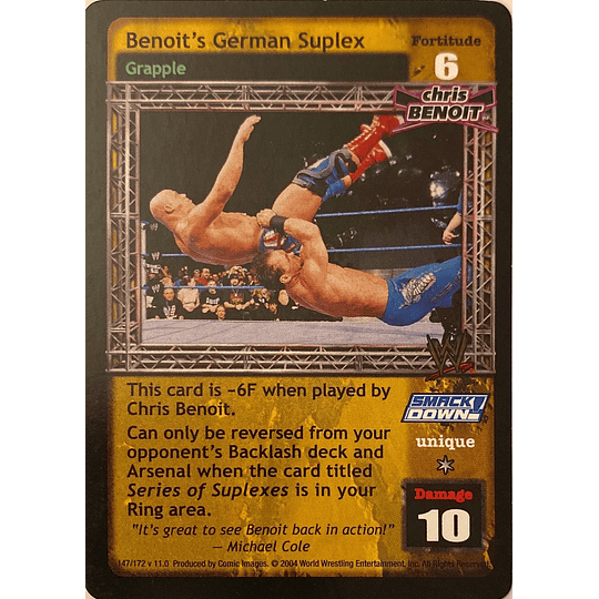 Benoit's German Suplex