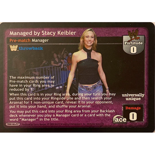 Managed by Stacy Keibler (TB)