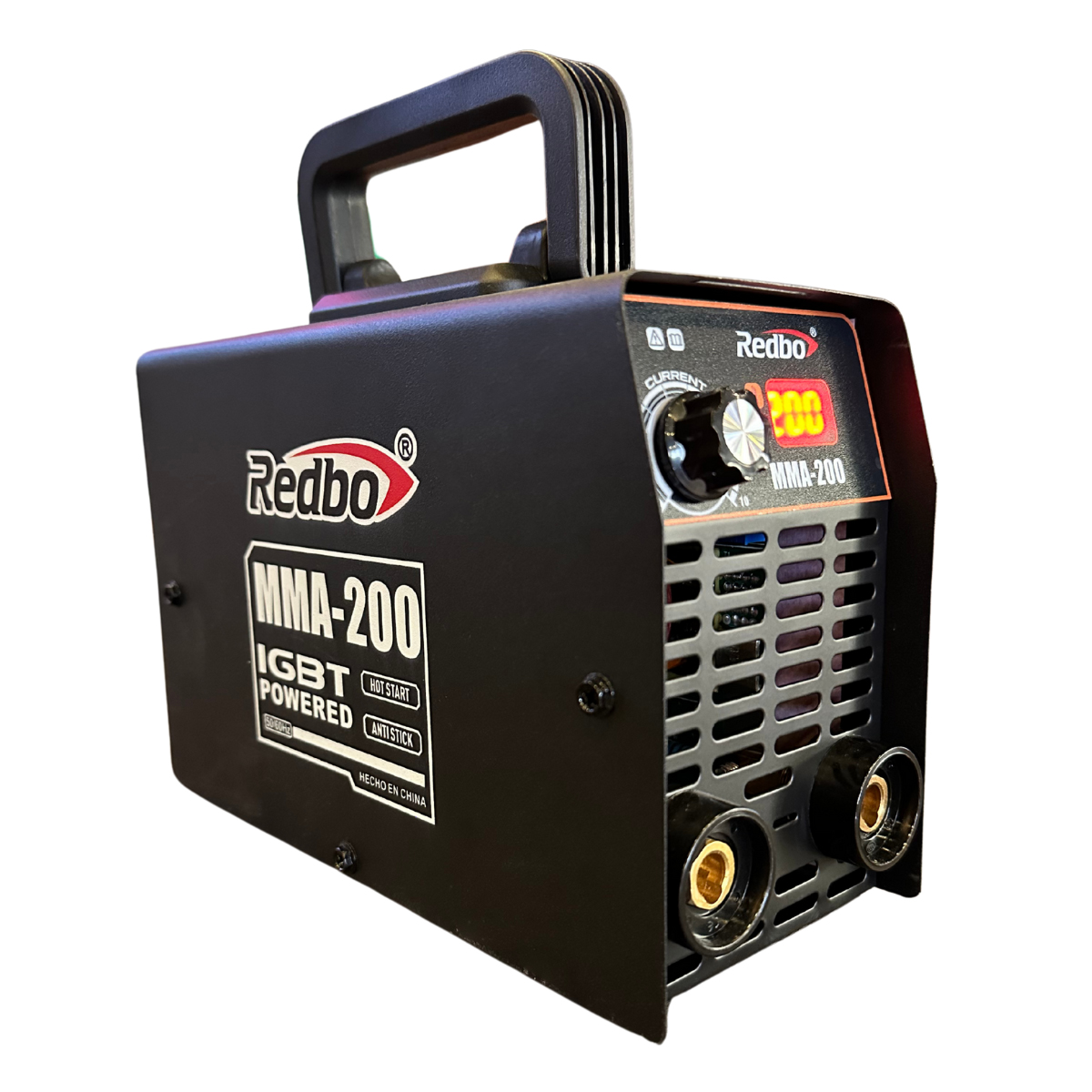 Soldadora Inverter Redbo MMA-200 Negra (200A, Arco Manual IG