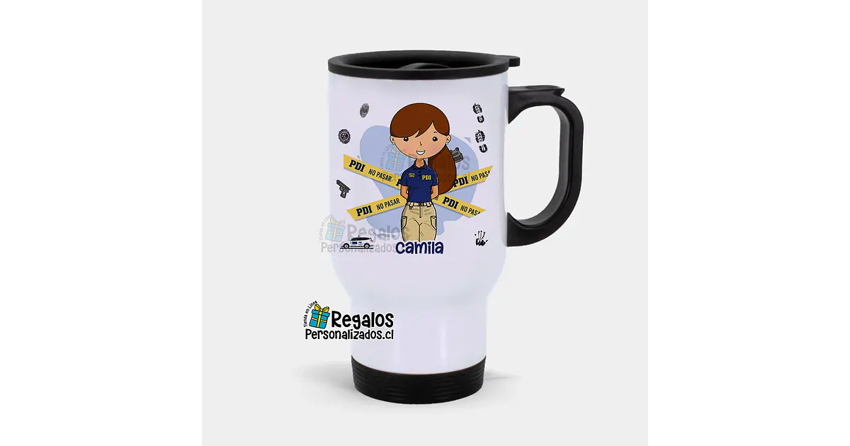 Mug térmico diseño PDI Mujer
