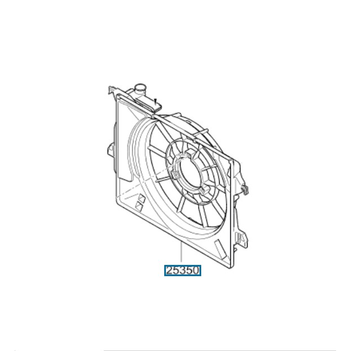 EMBUDO SOLO AIRE Y AGUA KIA RIO 2011-2018