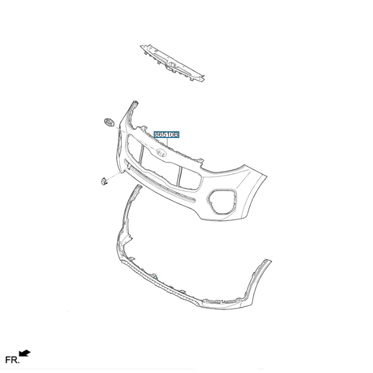 PARACHOQUE DELANTERO ORIGINAL KIA SPORTAGE 2018-2022