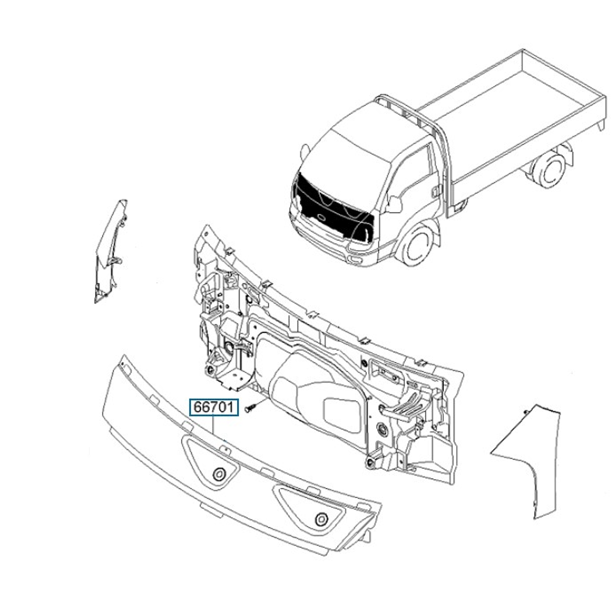 FRONTAL SUPERIOR KIA FRONTIER 2004-2023 ORIGINAL