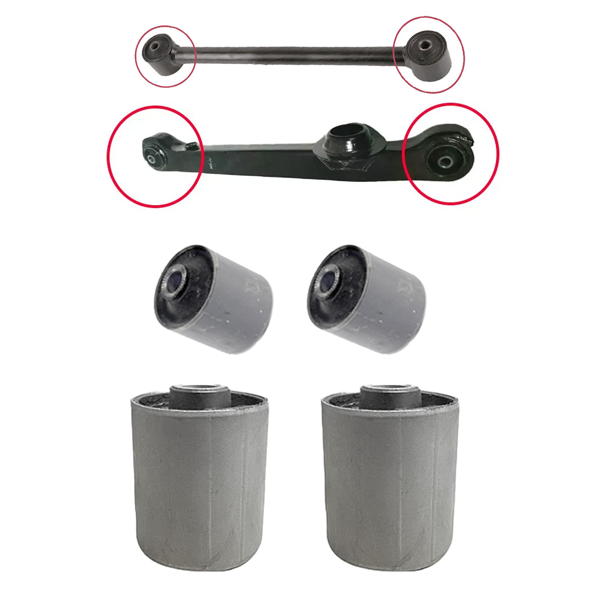 Bujes barra tensora trasera Kia Besta pregio 2.7 bandeja