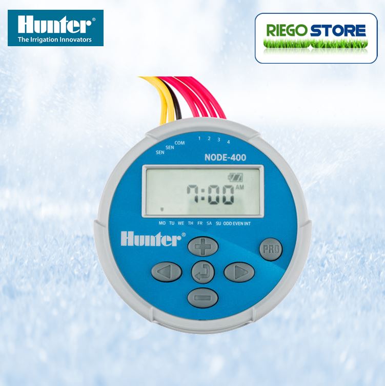 Programador Riego Autonomo Node 400 4 Estaciones - Hunter