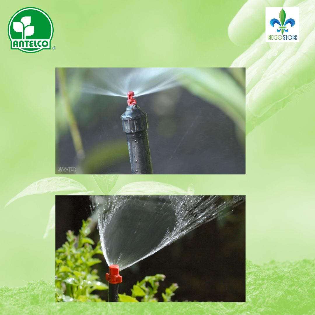 Mini jets Verde 180° 70 l/h Rad 1,2 mts - Antelco