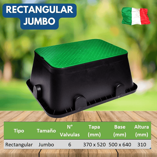 Caja para Válvulas Jumbo 6 Válvula