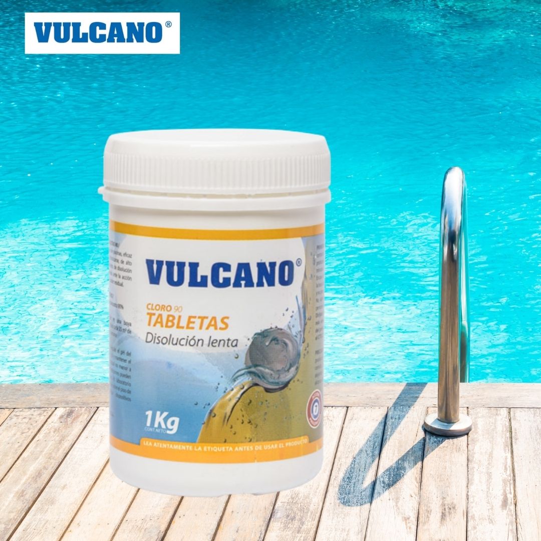 Quimicos Cloro Tabletas 90% 1 KG - Vulcano