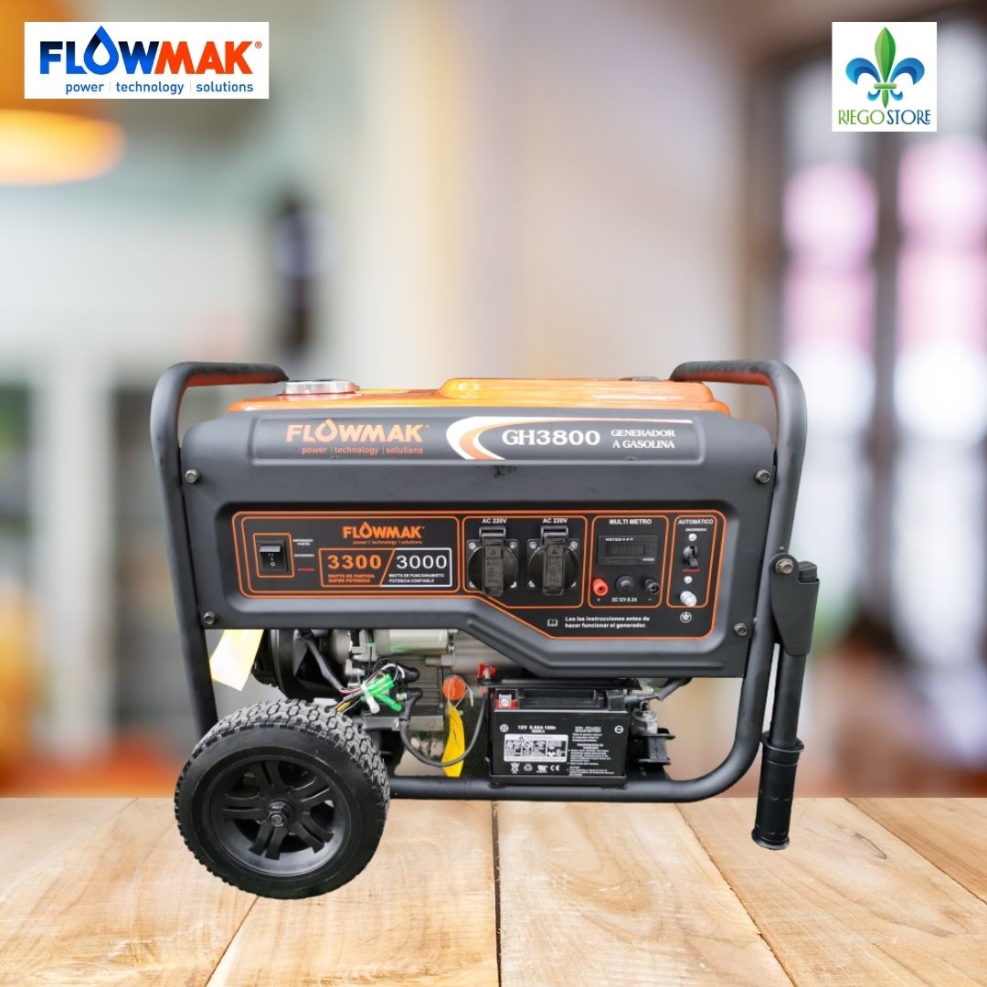 Generador Gasolina GH3800E 3300W PE FlowMak