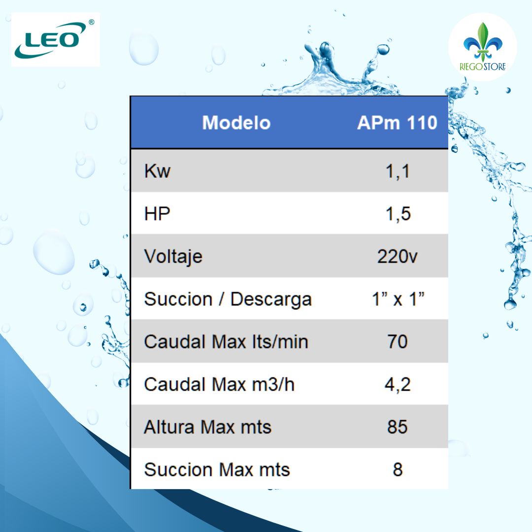 Bomba Periferica APM110 1,5 HP - LEO