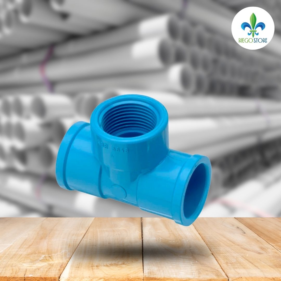 Tee PVC 25 mm x 1/2 Soldar / HI PN10