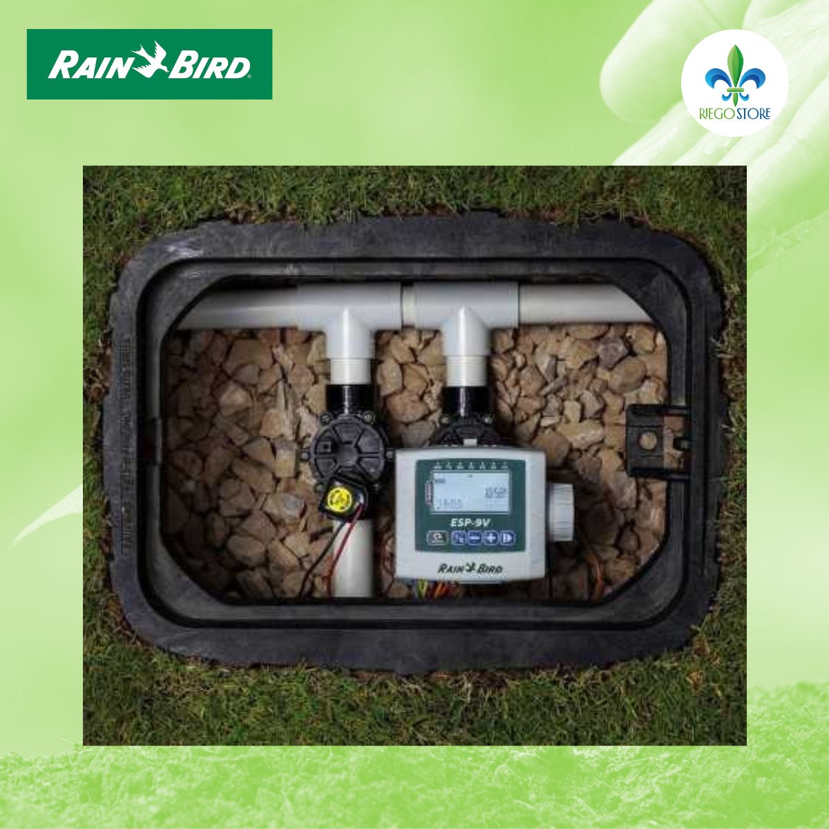 Programador Autonomo ESP-9v 1 zona con Valv