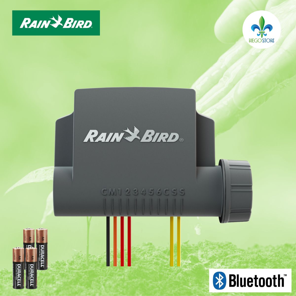 Programador ESP-BAT 2 Zonas - Autónomo 9V Rain Bird