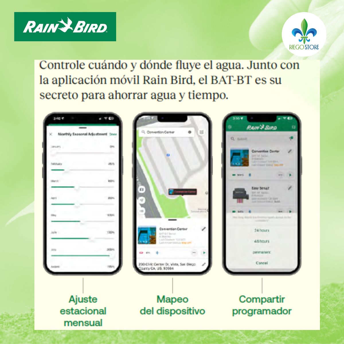 Programador ESP-BAT 1 Zona - Batería 9V Rain Bird