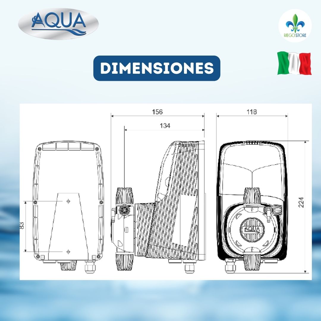 Bomba Electromagnética M70 1.8-14 l/h AQUA