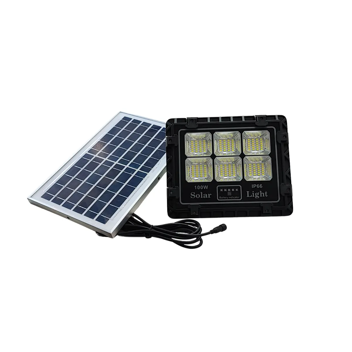 Proyector Solar 100W con Panel | Rielec Limitada