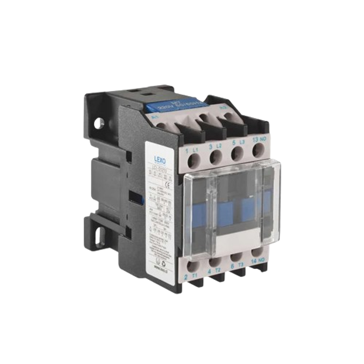 Contactor 12A, 1NO, IP20 220V Lexo | Rielec Limitada