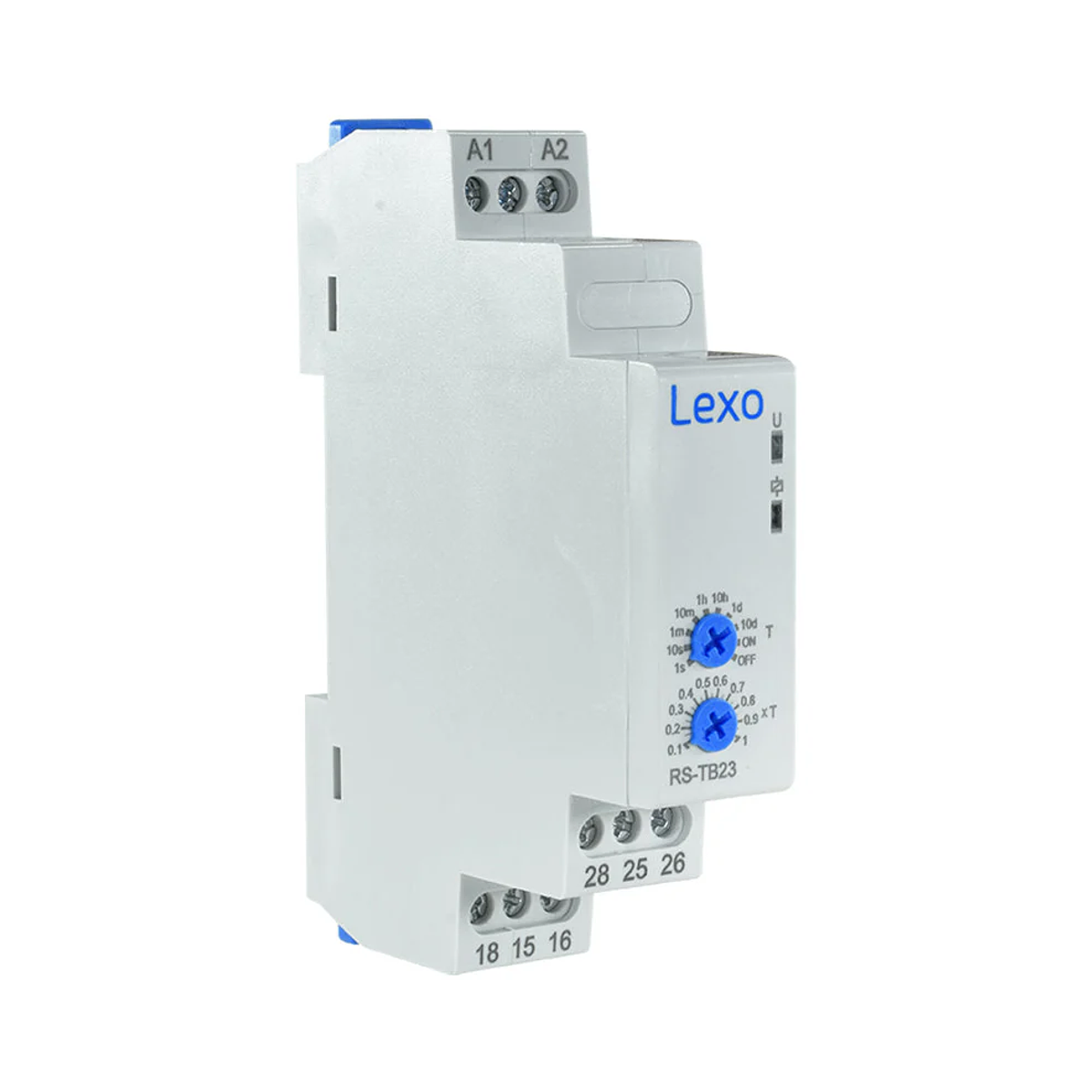 Rele Temporizado Retardo Off Delay 24-240V AC/DC 2C/0 Lexo | Rielec ...