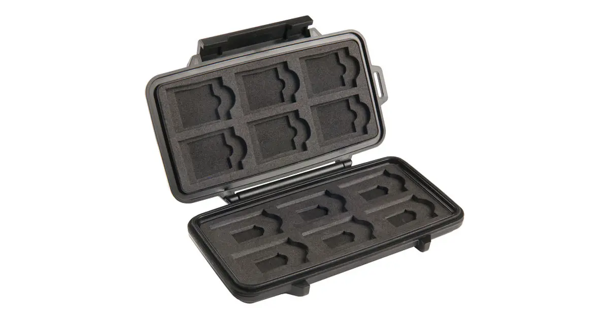 Pelican 0915 Memory Card Case for 12 SD, 6 miniSD, and 6 ...