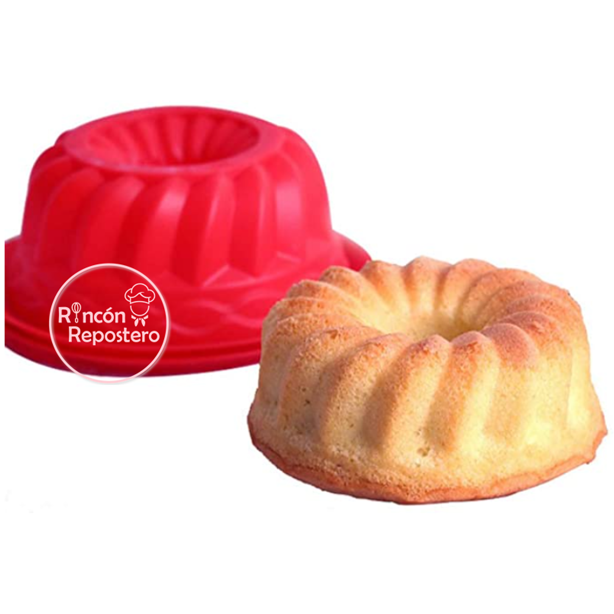 Molde silicona para Queque Redondo 22[cm]