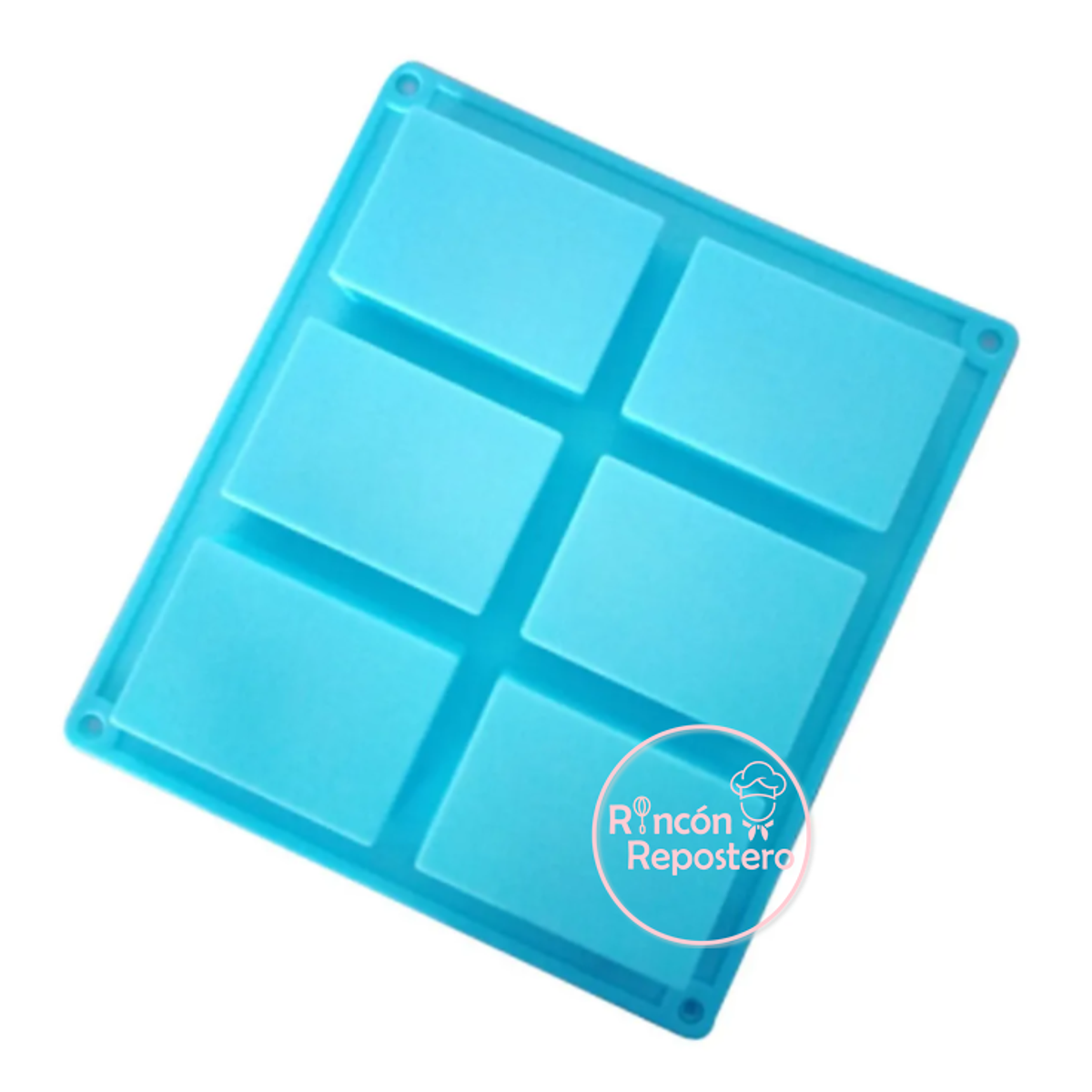 Molde silicona Rectangular 6 cavidades