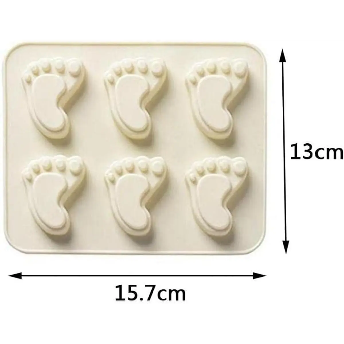 Molde silicona Pies de Bebé