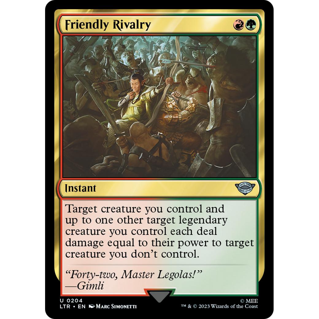 Friendly Rivalry #204