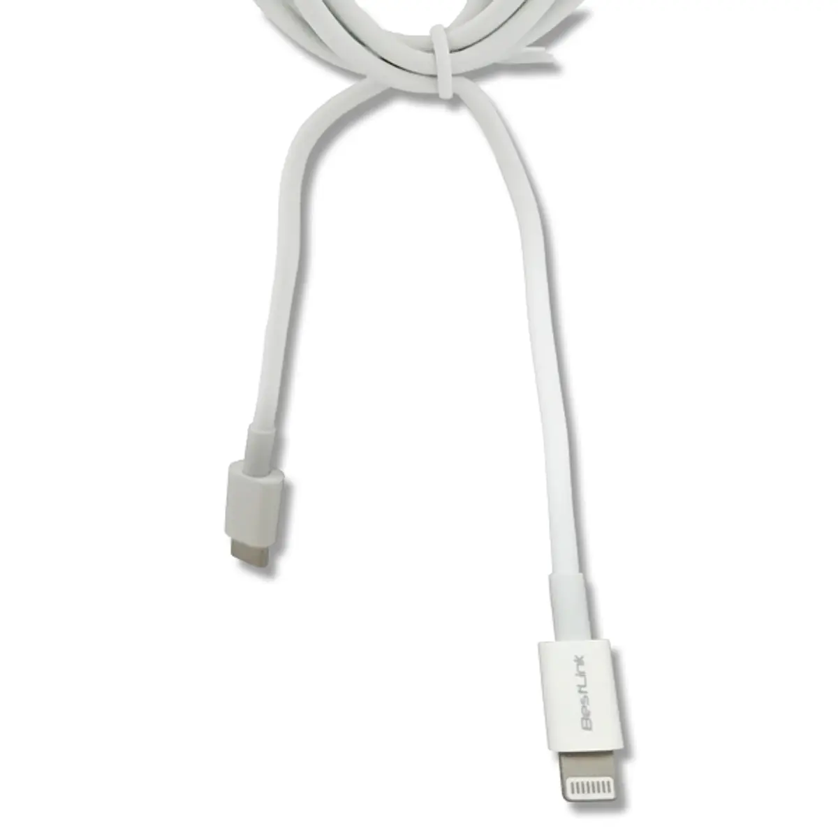 Cable de carga USB tipo C a lightning PD de 5amp, color blan