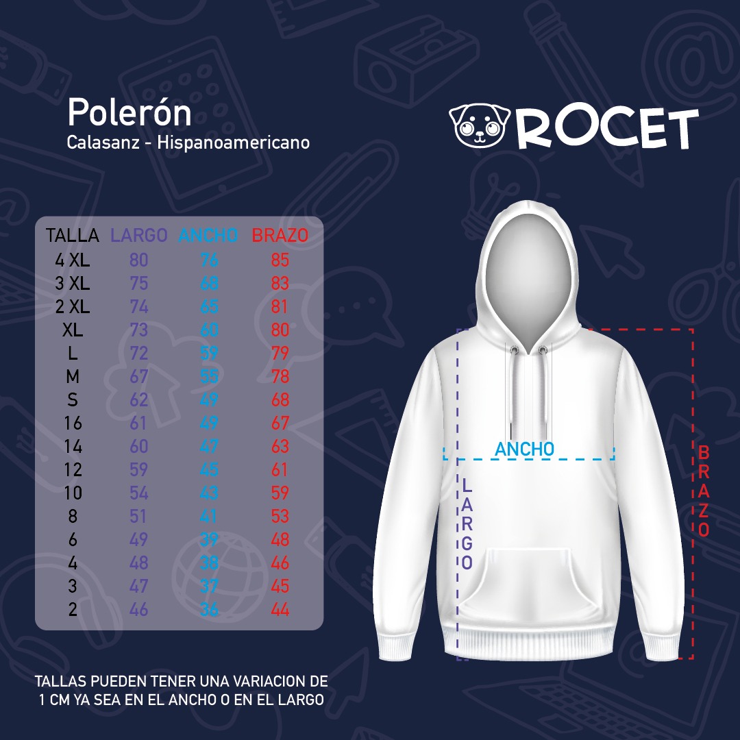 POLERÓN BUZO UNISEX HISPANO AMERICANO