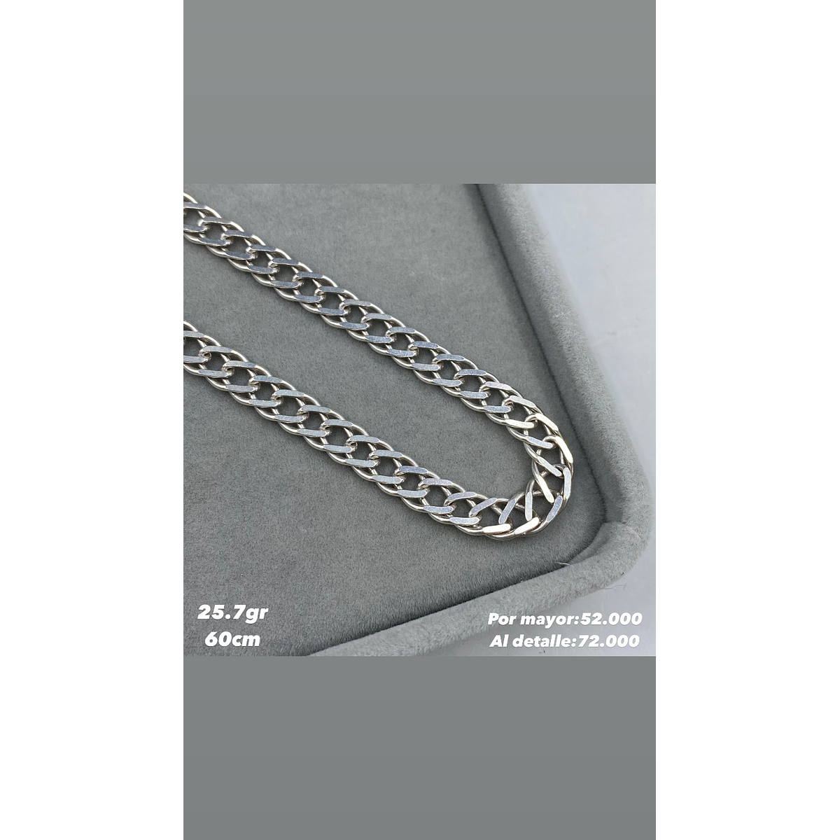 Cadena Doble Grumet 60cm