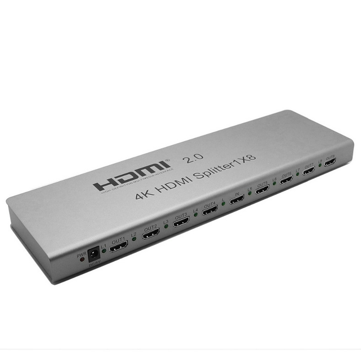 SPLITTER HDMI 1x8 2.0V PRO HEAVY DUTY 4K A 60HZ