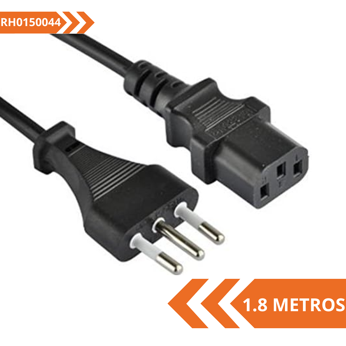 CABLE DE PODER PARA PC 1.8M DE LARGO Y 0.75MM