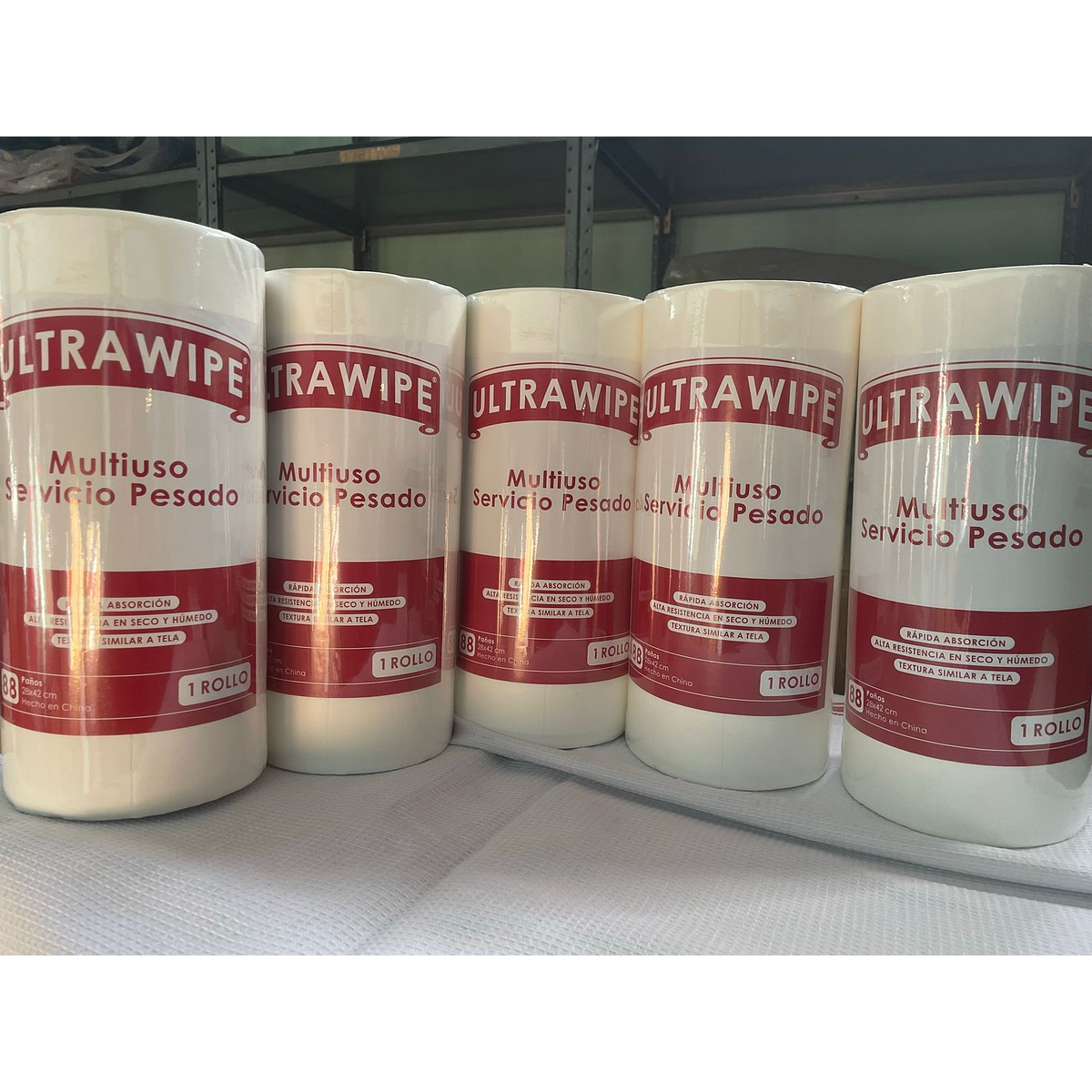 Caja de 12 rollos Ultrawipe 88 Etiq. Roja