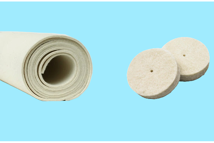 Existen varios tipos de fieltro, cada uno con característica