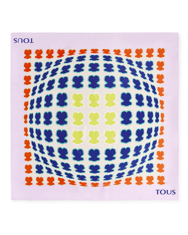 Lenço Quadrado Nisia Lila - Tous