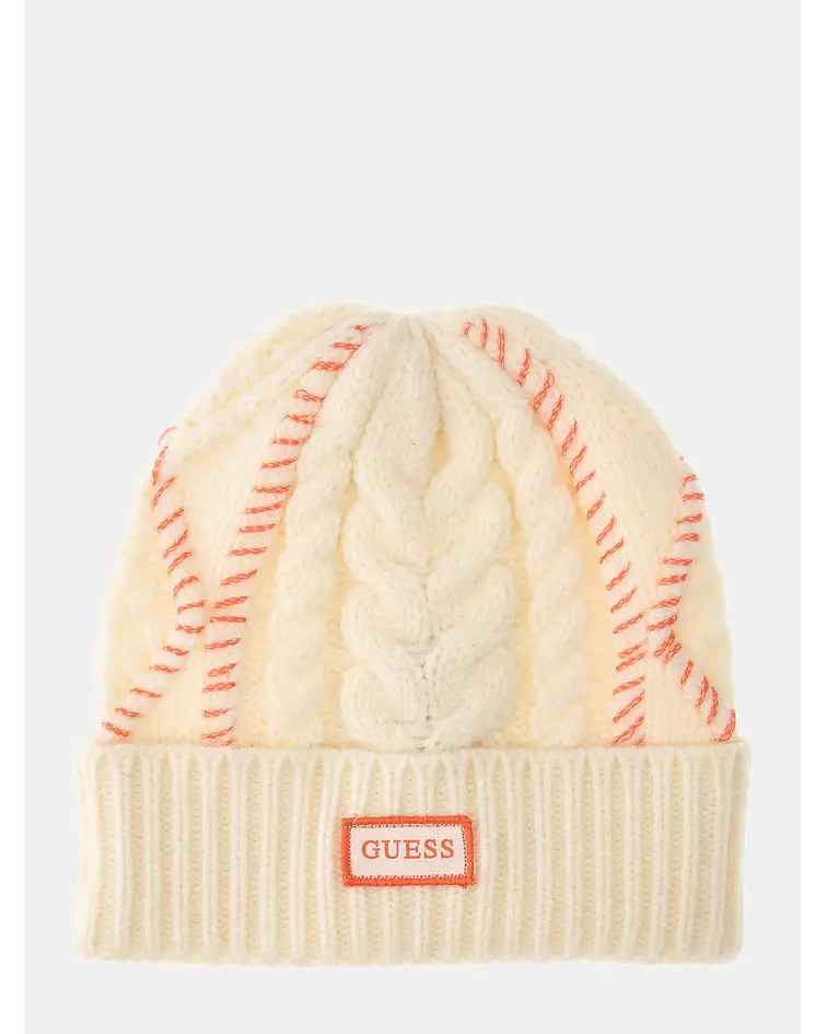 Gorro Entrançado Preto - Guess