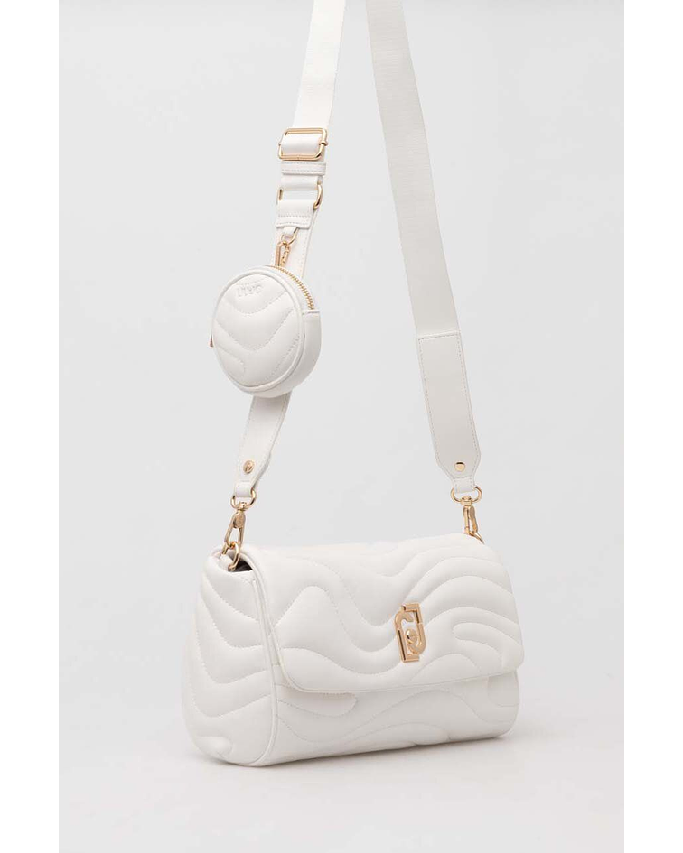 Crossbody com Mini Bolsa Redonda Branca - Liu Jo