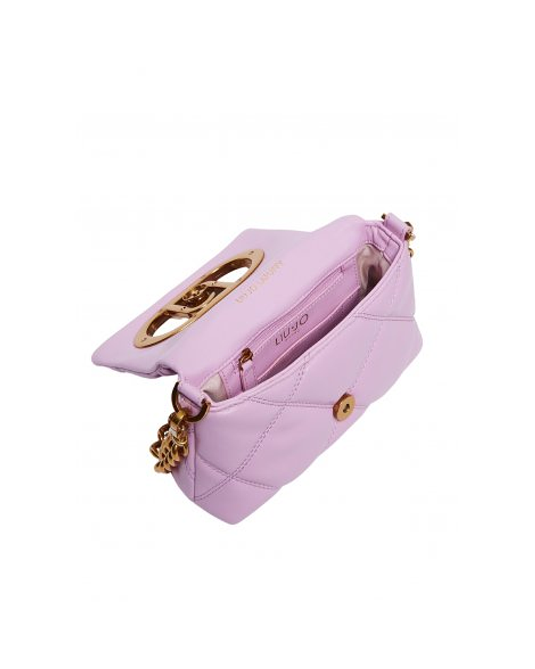 Crossbody Pequena Lapuffy Acolchoada Rosa/Lilás - Liu Jo