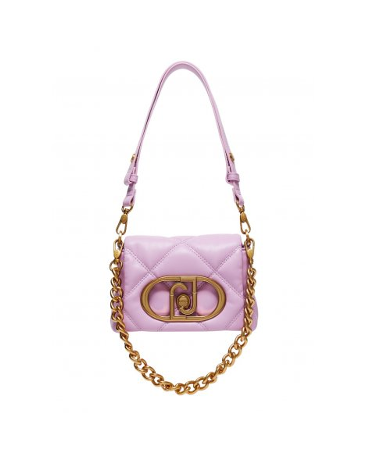 Crossbody Pequena Lapuffy Acolchoada Rosa/Lilás - Liu Jo