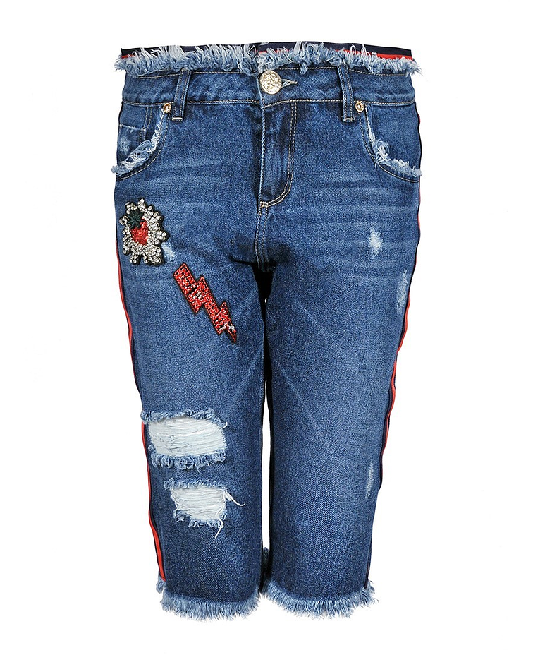 Calção ganga rasgado - SAHOTO