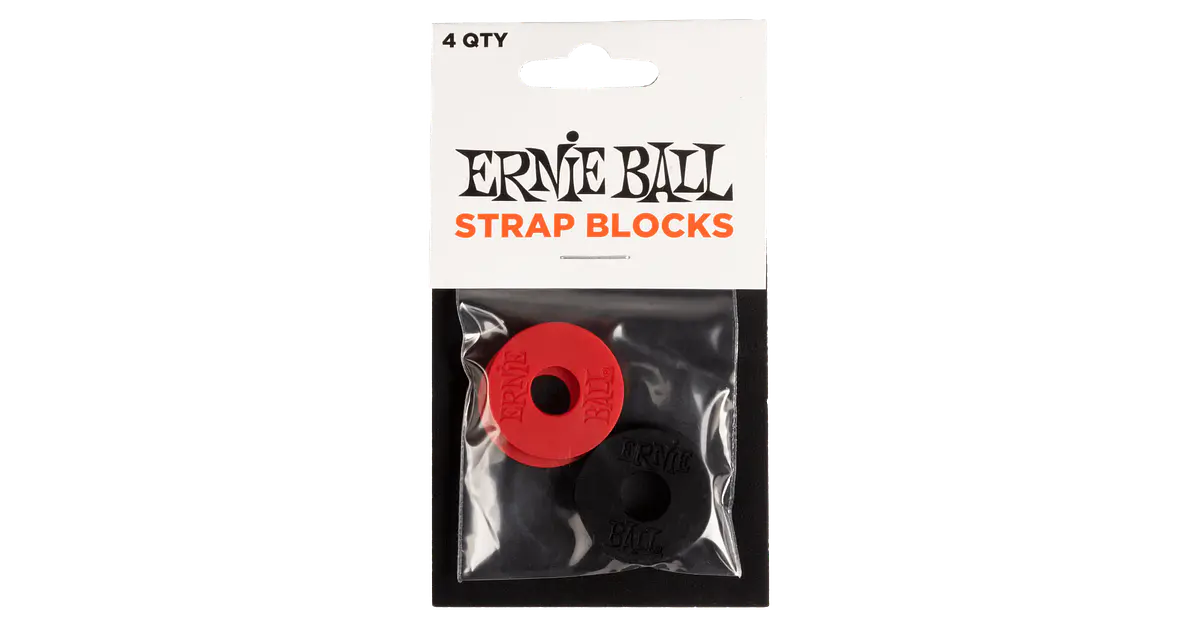 Pack 4 Strap Blocks - Black and Red P04603