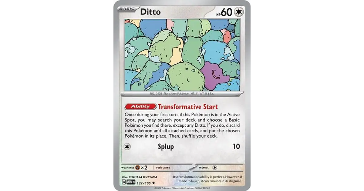 Ditto #132/165 Pokémon Scarlet & Violet 151