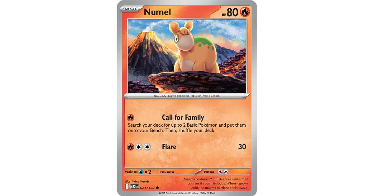 Numel #21/132 Mega Evolution