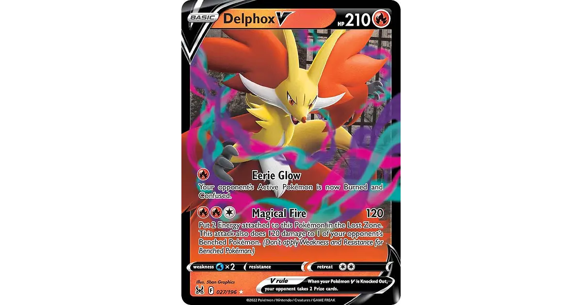 Delphox V #27/196 Pokémon Lost Origin