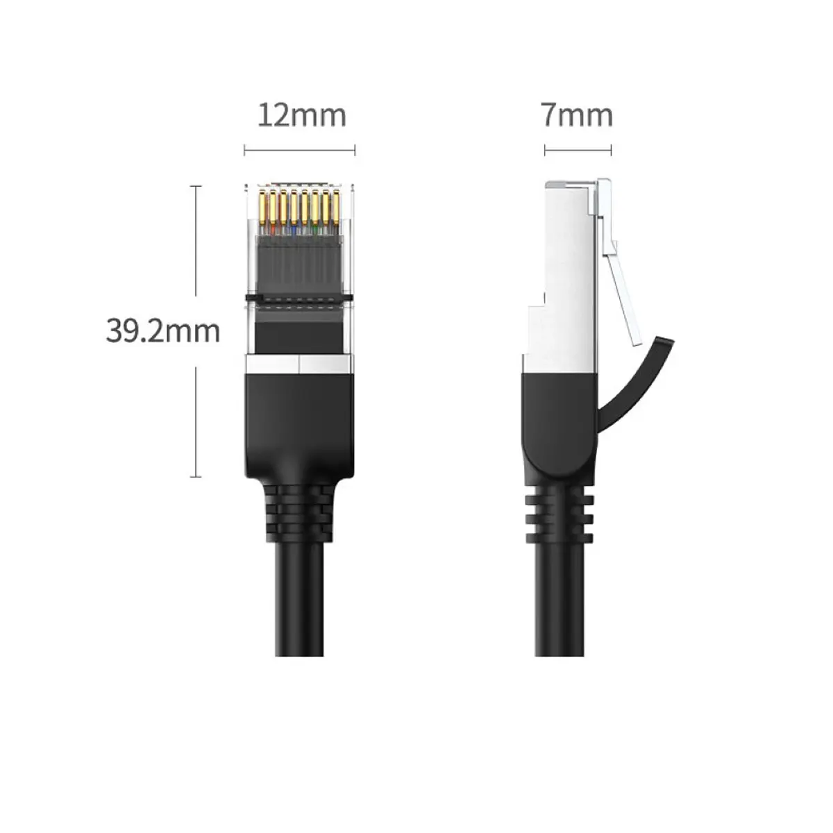 Cable de red UTP Cat 6 Negro modelo NW101 3mts