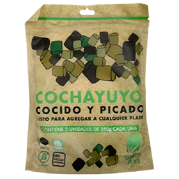 Cochayuyo cocido y picado 2 unidades 250g Seaweed